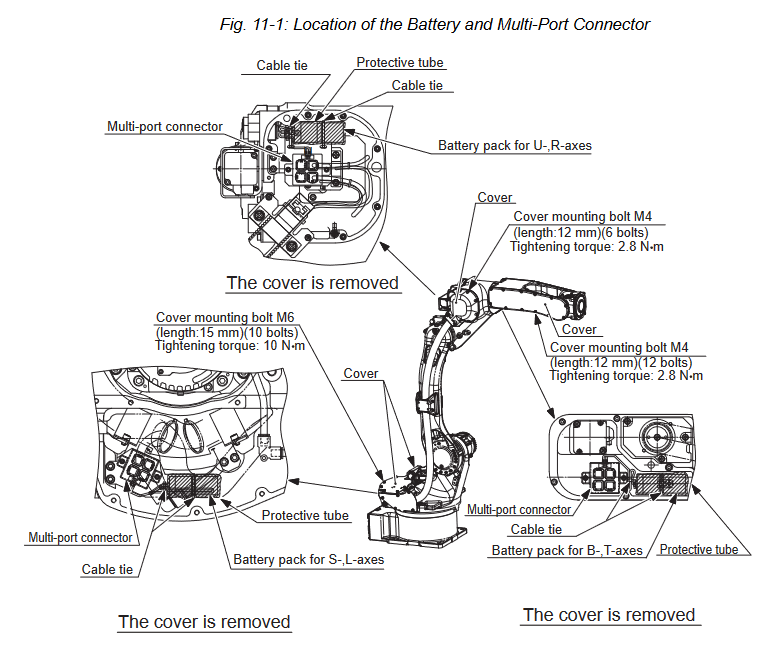 Battery Replacement GP12 / YR-1-06VXH12-A00 Manipulator – Yaskawa Motoman