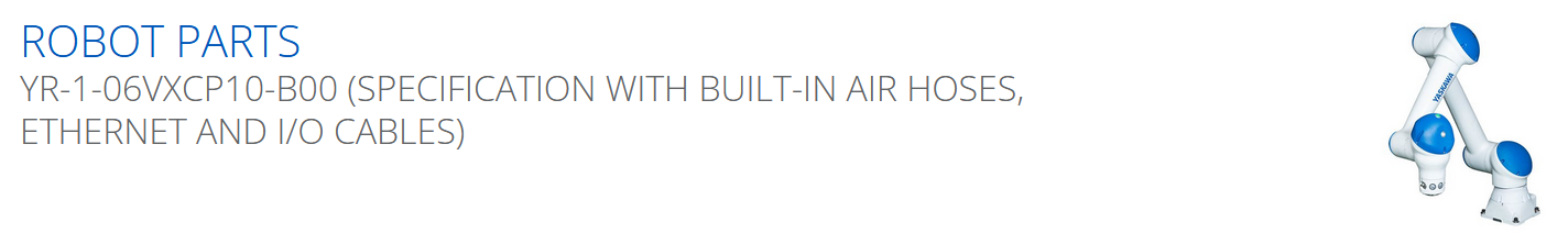 Parts YRC1000 MICRO HC10DTP YR-1-06VXCP10-B00 Manipulator and ...