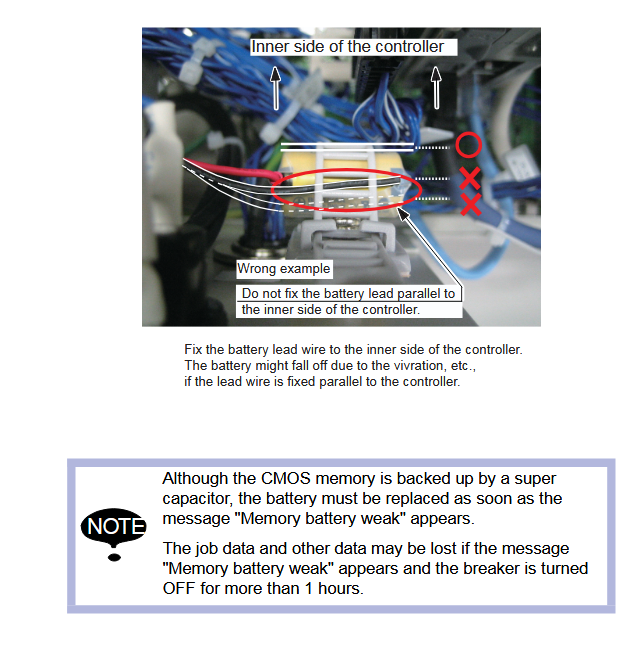 Battery Replacement FS100 Controller – Yaskawa Motoman